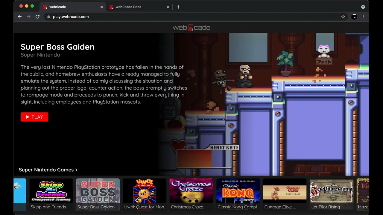 WebRcade: Retro-Games im Browser spielen - Retro Gaming Crew